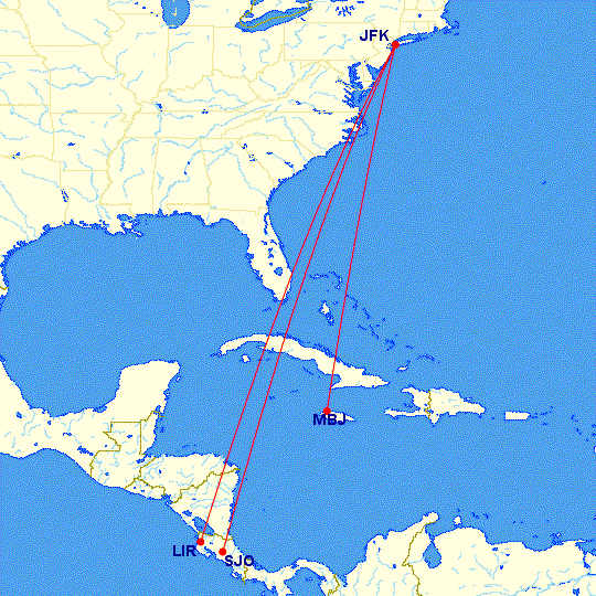American's New Caribbean & Latin America Routes - One Mile at a Time