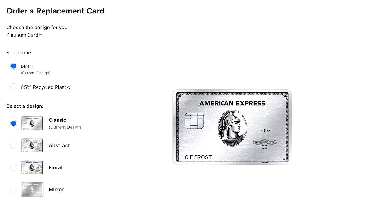 How To Request American Express Platinum Card® With Mirror Design, And ...