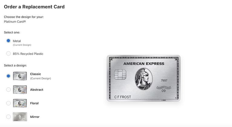 How To Request American Express Platinum Card® With Mirror Design, And ...