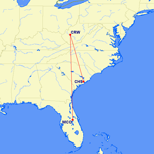 Hah: Breeze Airways Adds Charleston To Charleston Route - One Mile at a ...