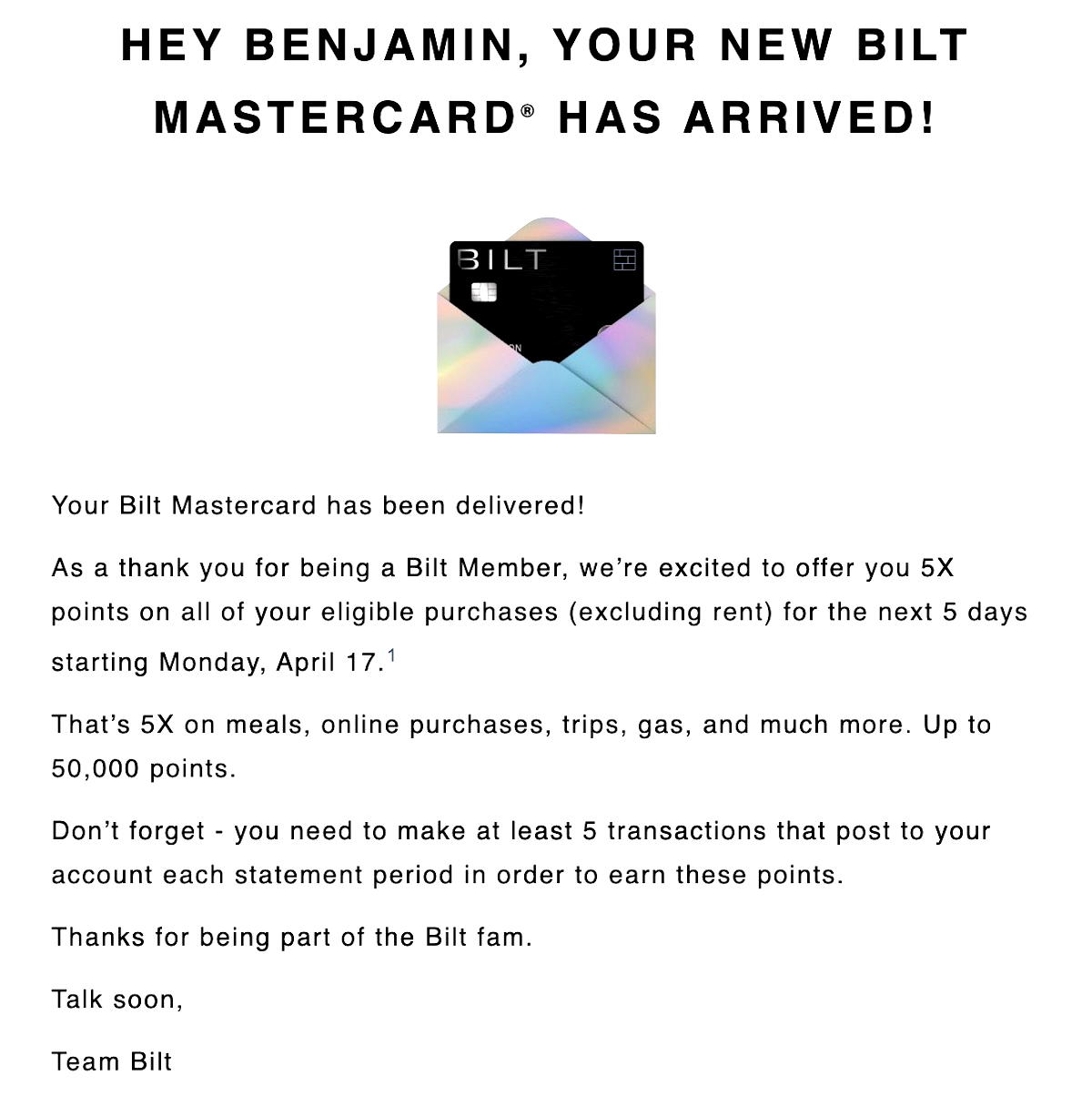 The Bilt Mastercard's Secret Sign-Up Bonus - One Mile at a Time