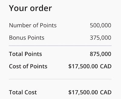 Buy Air Canada Aeroplan Points With 75% Bonus (1.5 Cents Per Point ...