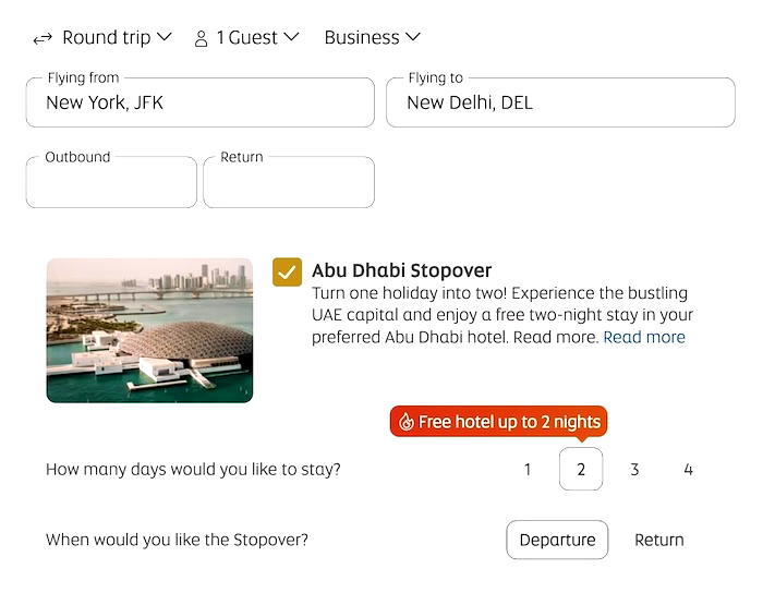 Etihad's Free Abu Dhabi Stopover Hotel Program - One Mile at a Time