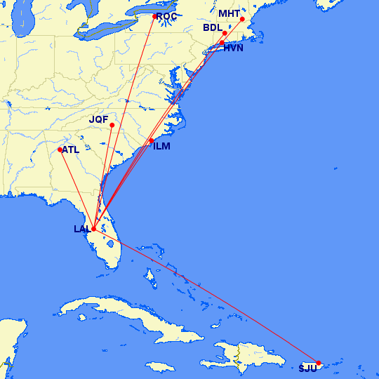 Cool: Avelo Airlines Adds Lakeland Base, With Eight Routes - One Mile ...