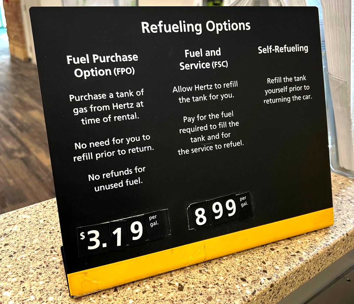 Prepaid Fuel On Rental Cars: Always A Bad Deal? - One Mile at a Time