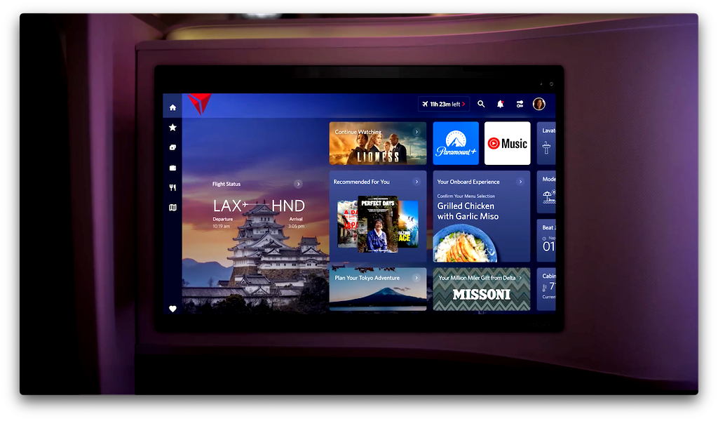 Delta Upgrades Inflight Entertainment, Adds Bluetooth Audio - One Mile ...