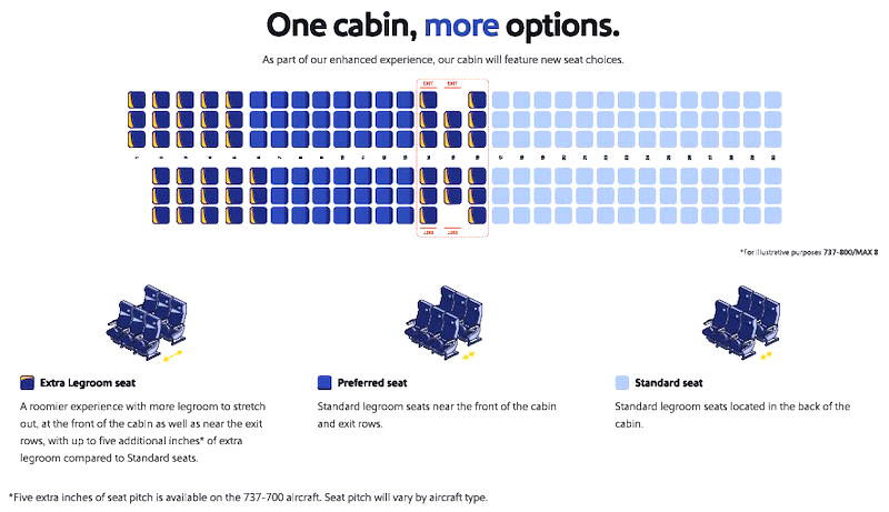 Southwest Extra Legroom Seats Coming To Entire Fleet By End Of 2025 ...