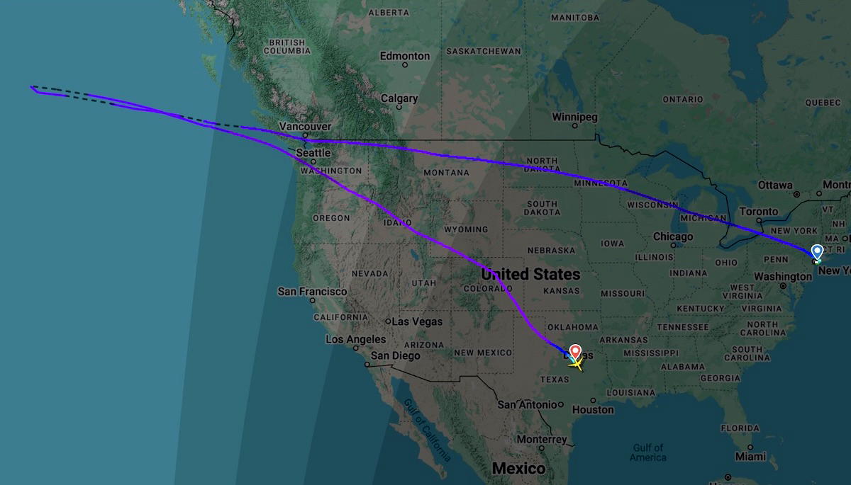 American's New York To Tokyo Flight Diverts To Dallas... After 12 ...